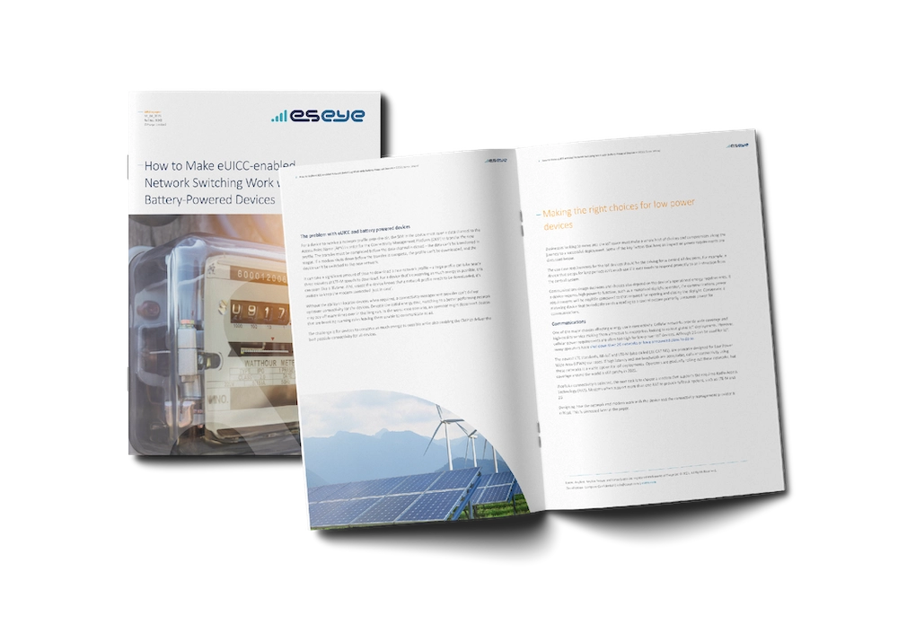 Designing eUICC-Compliant Battery-Powered IoT Devices | Eseye