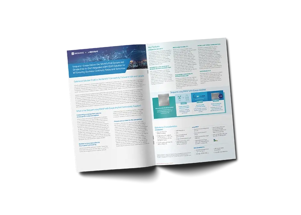Sequans & Eseye Universal iSIM | Multi-carrier iSIM solution for IoT Sequans & Eseye Universal iSIM | Multi-carrier iSIM solution for IoT