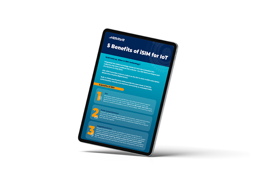 Five Benefits of iSIM for IoT